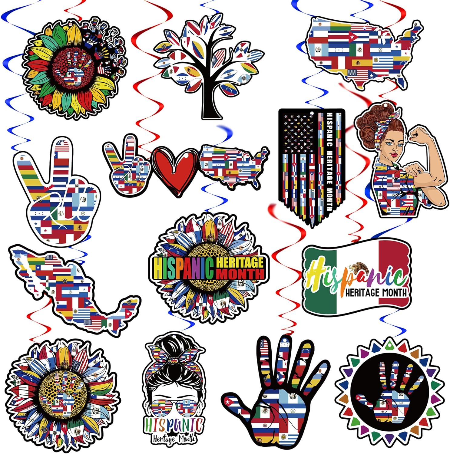 Amazon.com: Hispanic Heritage Month Decorations Hispanic Heritage Month ...