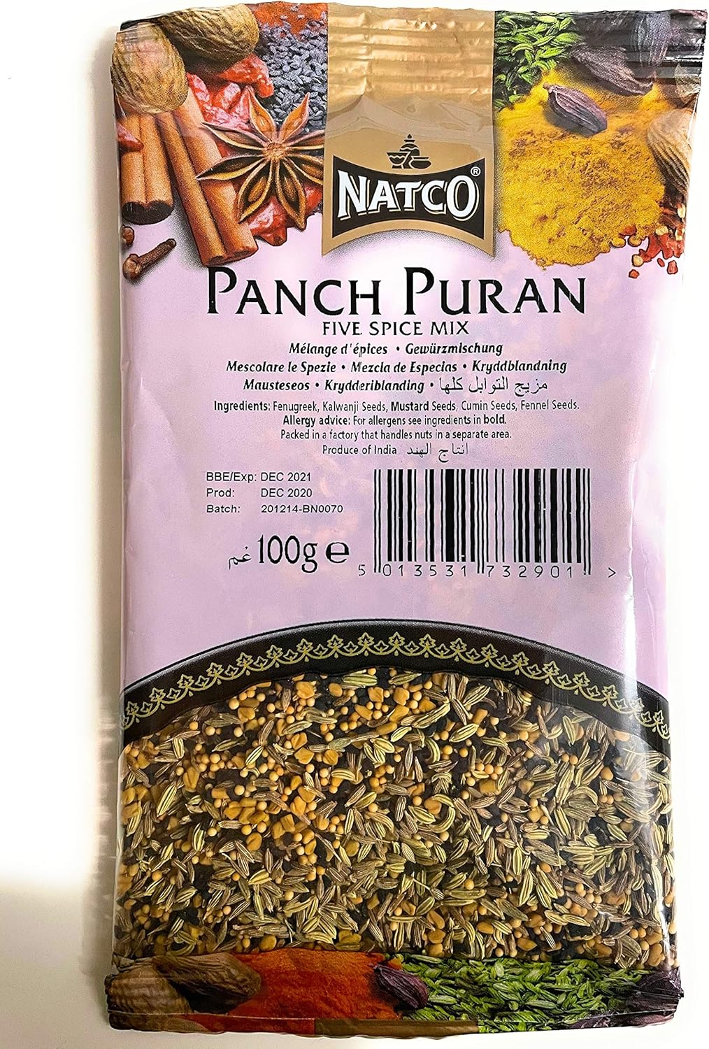 Natco Panch Puran ( 5 Spice ) 100g : Amazon.fr: Epicerie