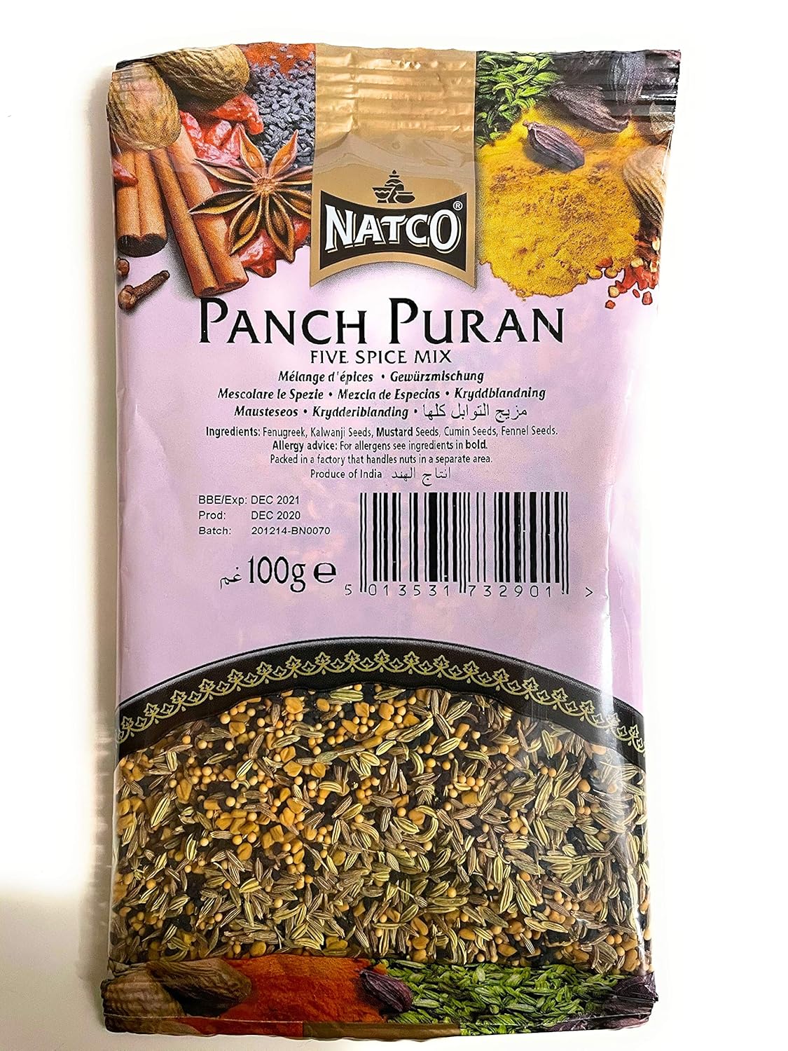 Natco Panch Puran ( 5 Spice ) 100g : Amazon.de: Lebensmittel & Getränke