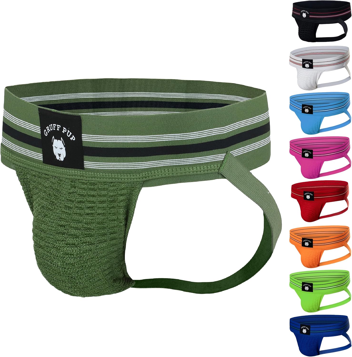 Gruff Pup Quarterback Jockstrap - Army Green - Small at Amazon Men’s ...