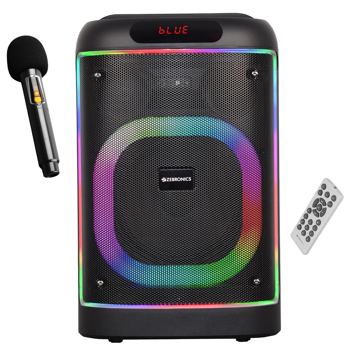 ZEBRONICS BASH Portable Bluetooth Speaker, 60W RMS, 20.32cm Full Range, Upto 6 Hours Playback ...