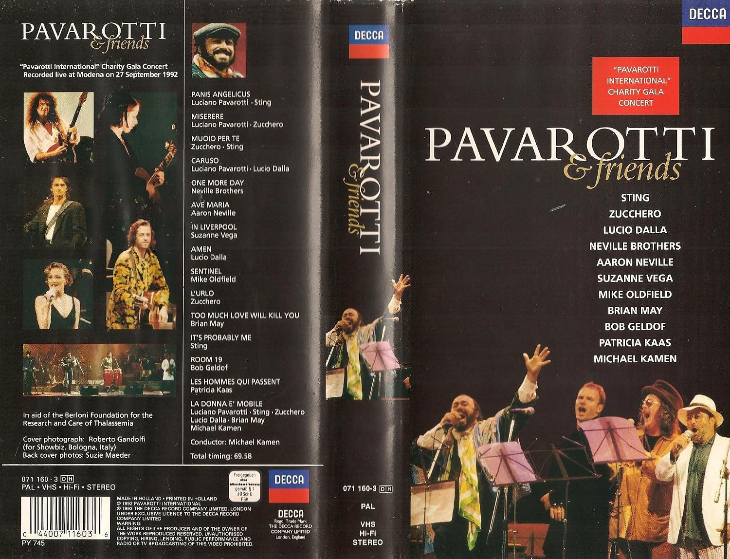 Amazon.com: Pavarotti And Friends [VHS] : Movies & TV