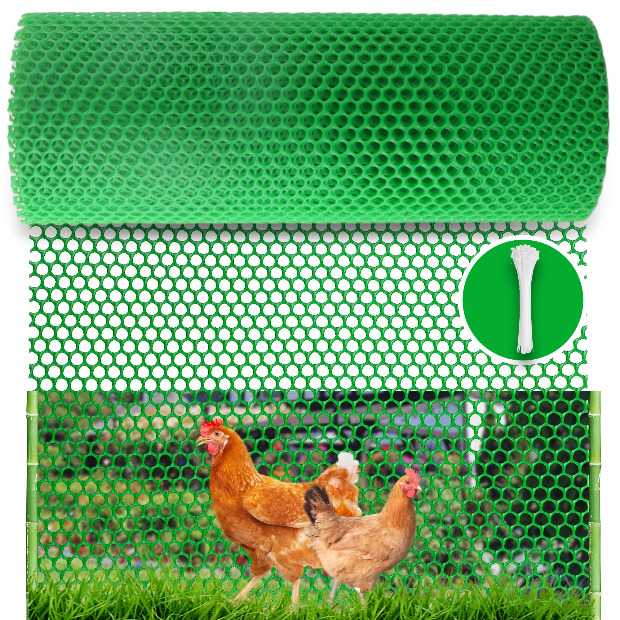Snapklik.com : Plastic Wire Mesh Fence - Plastic Mesh 15.7IN X 19.6FT ...