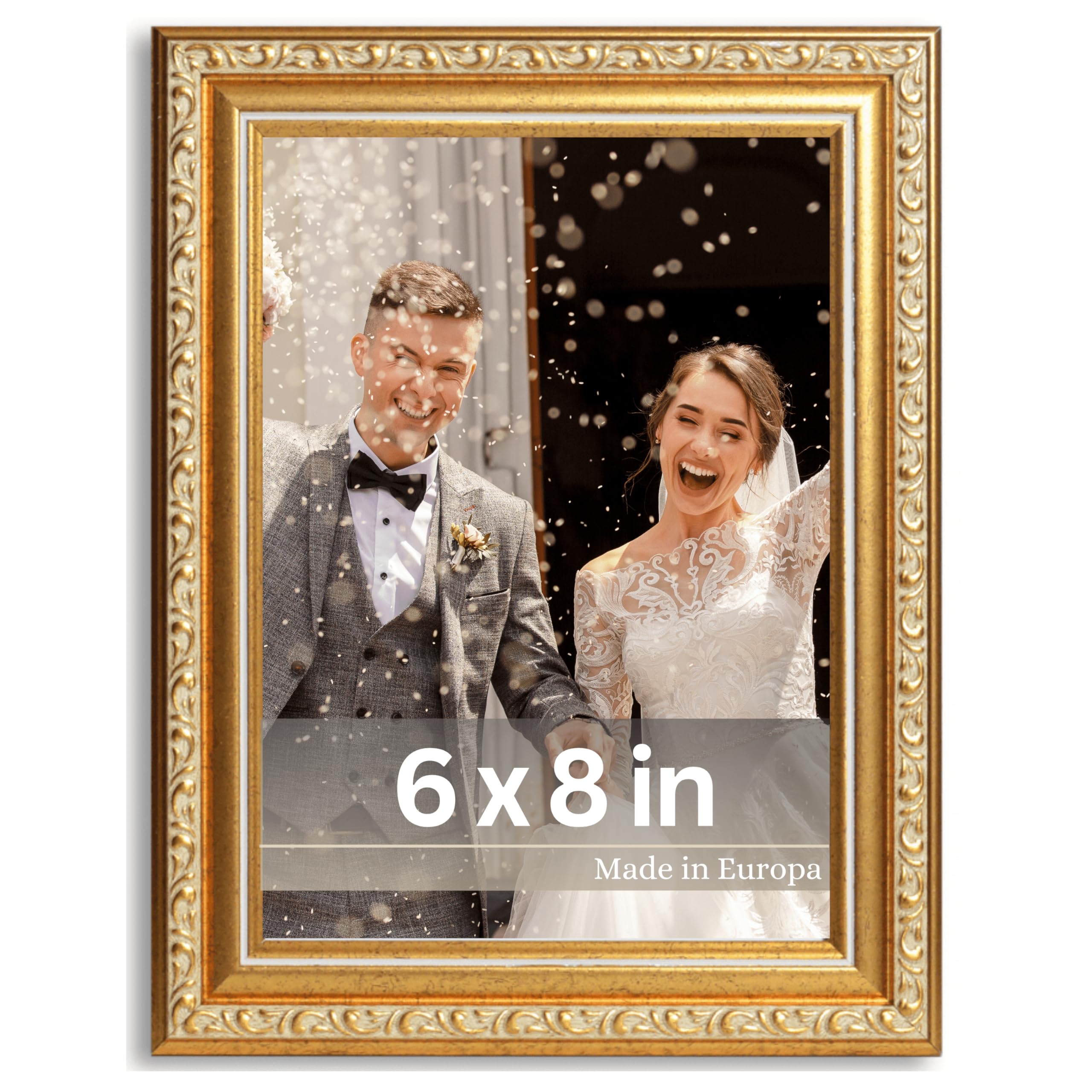 Amazon.com - VictoR picture frame Chagall 6x8 green gold frame, vintage ...