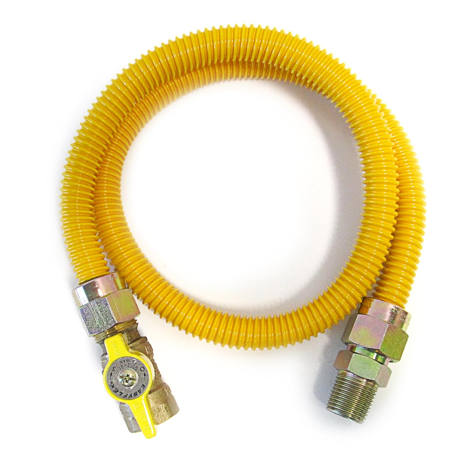 Easyflex Efgc-012-ye-1031-36 Yellow Coated Gas Connector 1/2 Id (5/8 Od ...