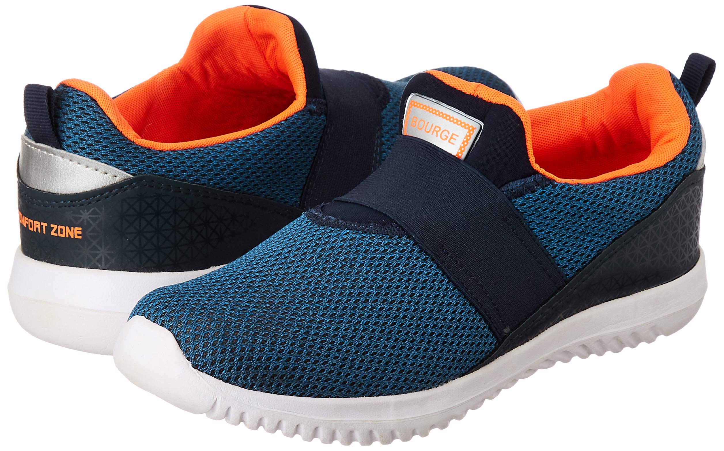 Buy Bourge Men's Navy and Sky Sneakers-8 UK (42 EU) (9 US) (Reef-37 ...