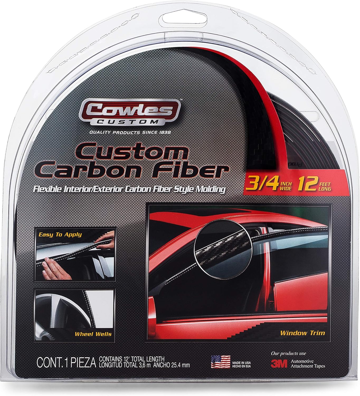 Amazon.com: Custom Carbon Fiber Exterior Molding (3/4" Wide) : Automotive