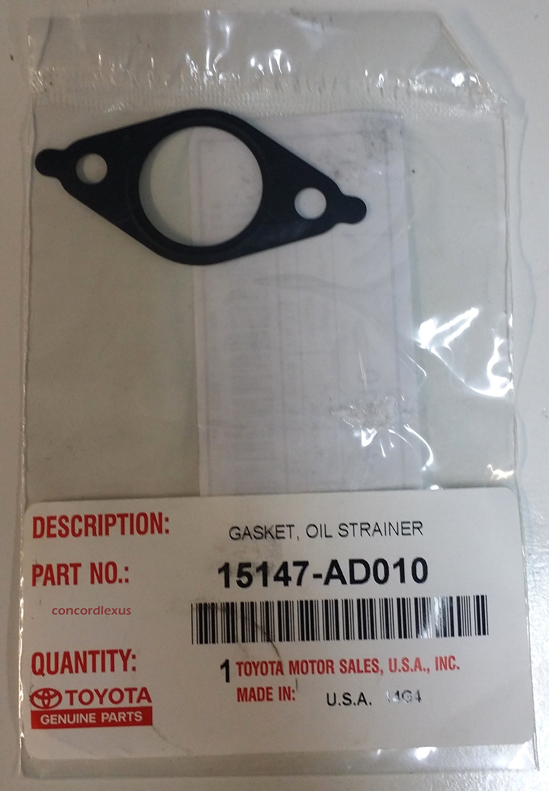 Amazon.com: Toyota 15147-AD010, Engine Oil Pump Pickup Tube Gasket ...
