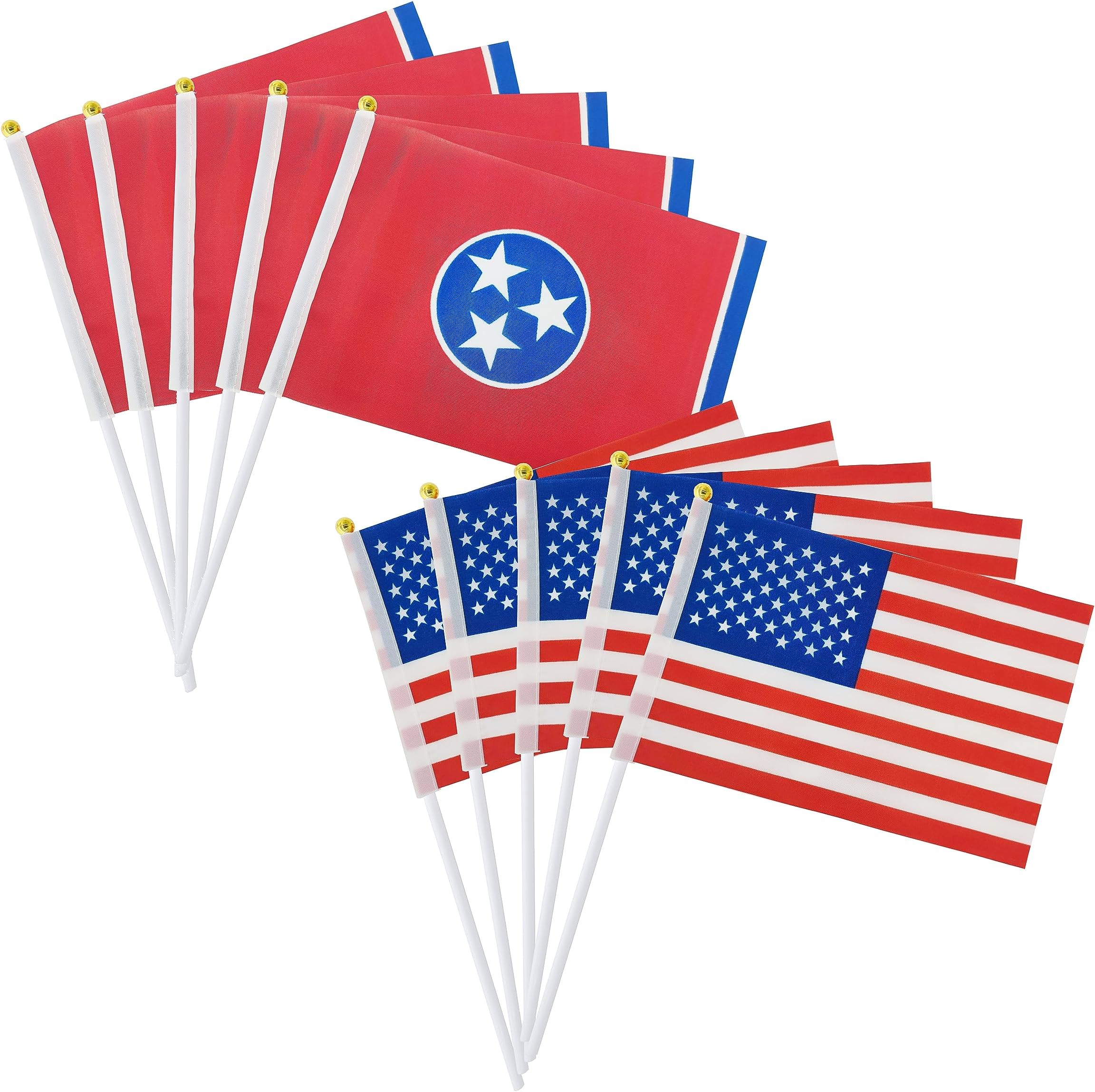 Amazon.com: 50 Pack American And 50 Pack Tennessee State Flag,Hand Held ...