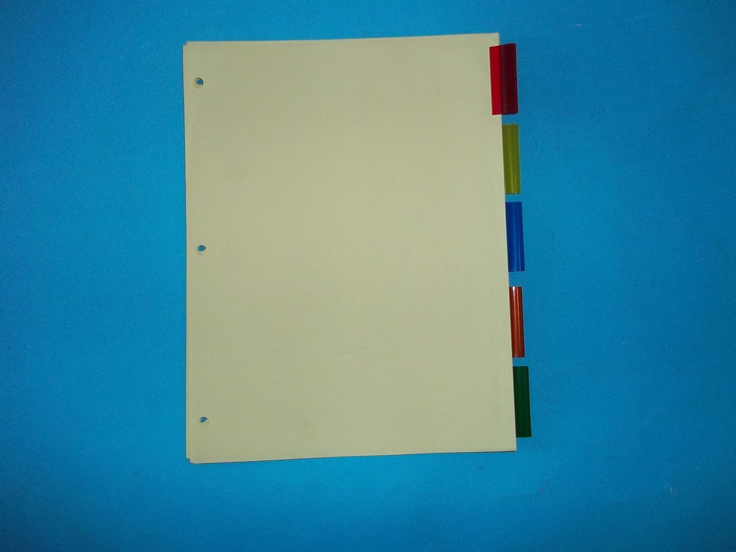 Emco Binder Index Divider 10 1 2 X 8 5 Color Sold In A Set Of 5