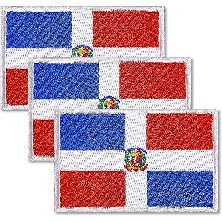 Amazon.com: Dominican Republic Flag Embroidered Emblem Caribbean Iron ...