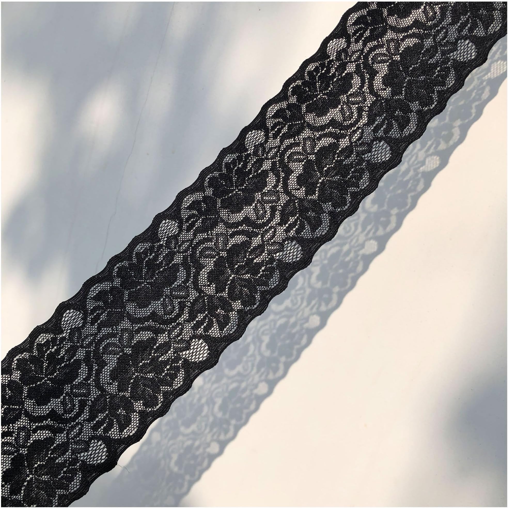 Amazon.com: Yachirobi 3 inch lace Trim, 5 Yards Long Black lace Ribbon ...