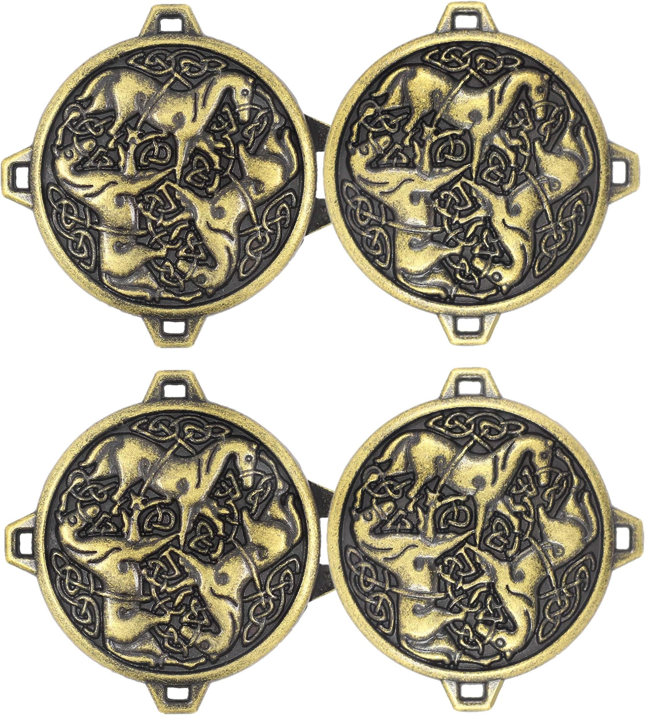 Amazon.com: Bezelry 4 Pairs Romantic Bouquet Cape or Cloak Clasp ...