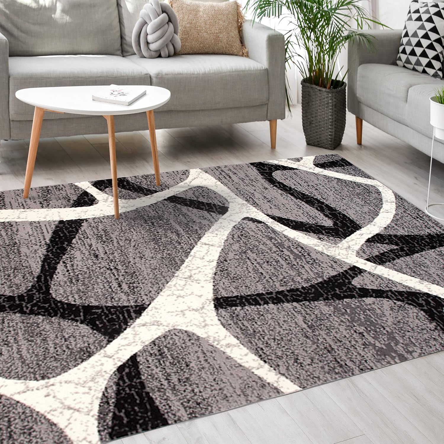 Mazovia Rug - Soft Modern Area Rugs Living Room - Large, Small Carpet ...