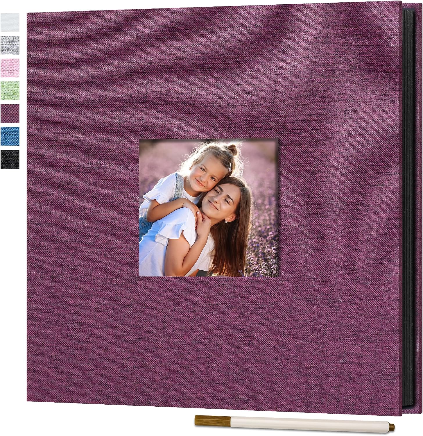 Amazon.com: Vienrose Self Adhesive Photo Album with Window, Photo Book ...
