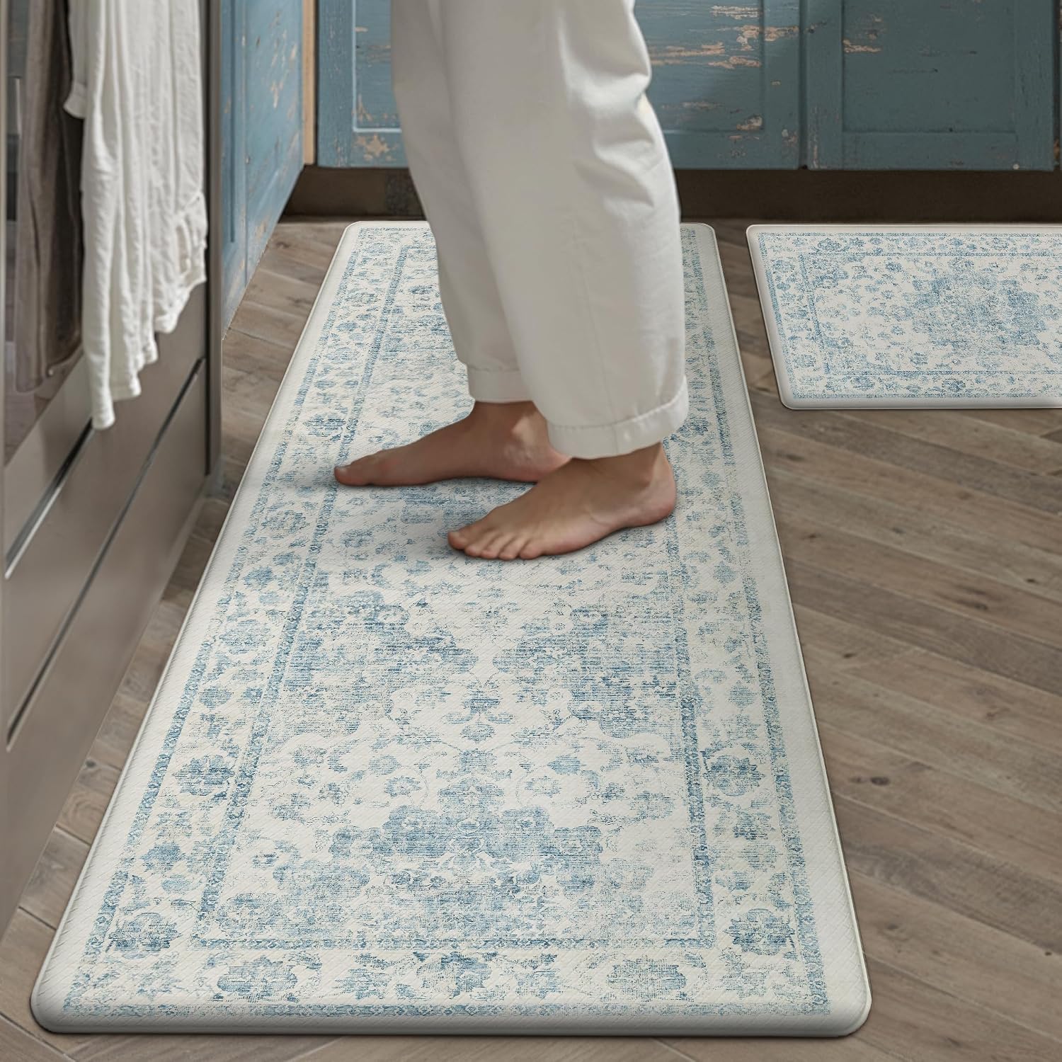 Amazon.com: WondRg Neutral Kitchen Mats 2PCS Anti Fatigue Mat for ...