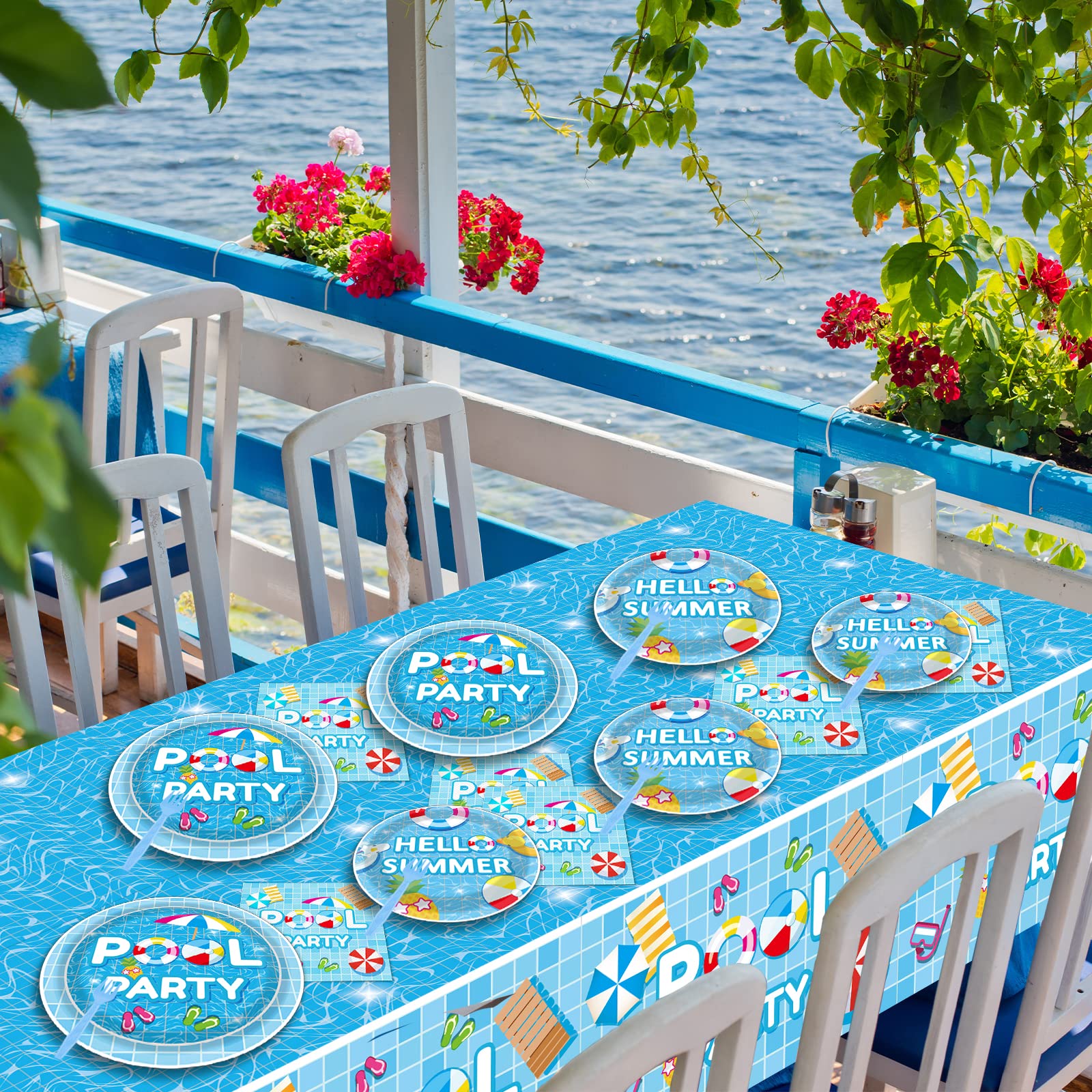 Pool Party Table Decorations Amazon.com: Swimming Party Honeycomb