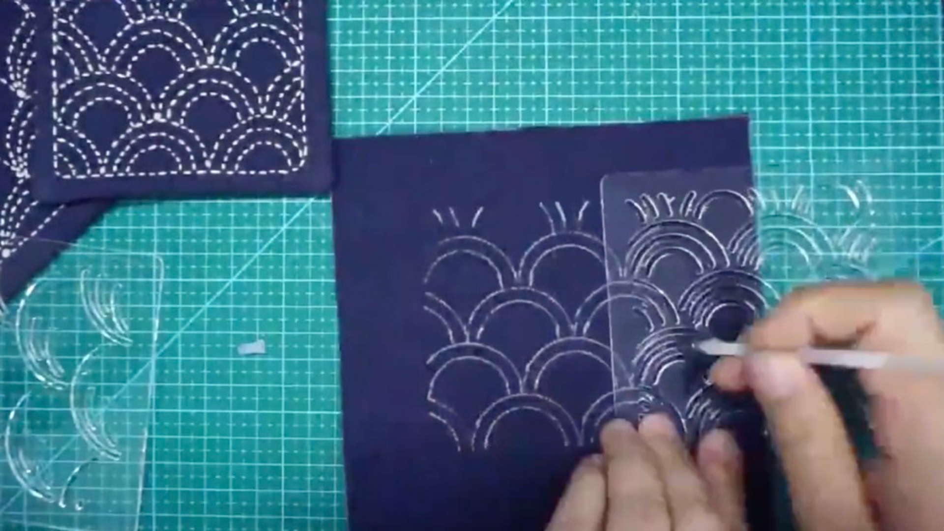 Watch How to use Sashiko stencils? on Amazon Live
