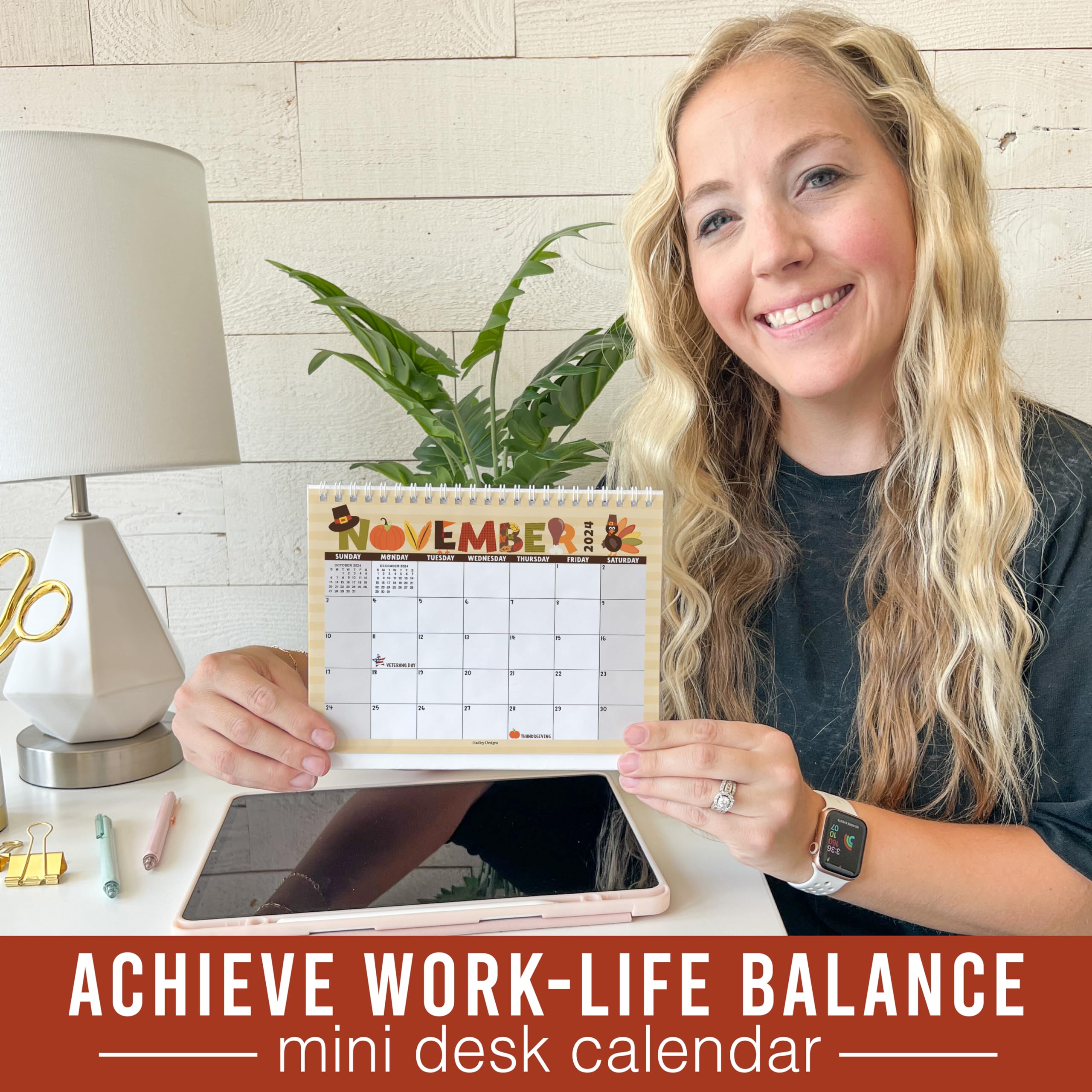 Snapklik.com : Doodle Small Desk Calendar 2024 Standing Flip - Desktop ...