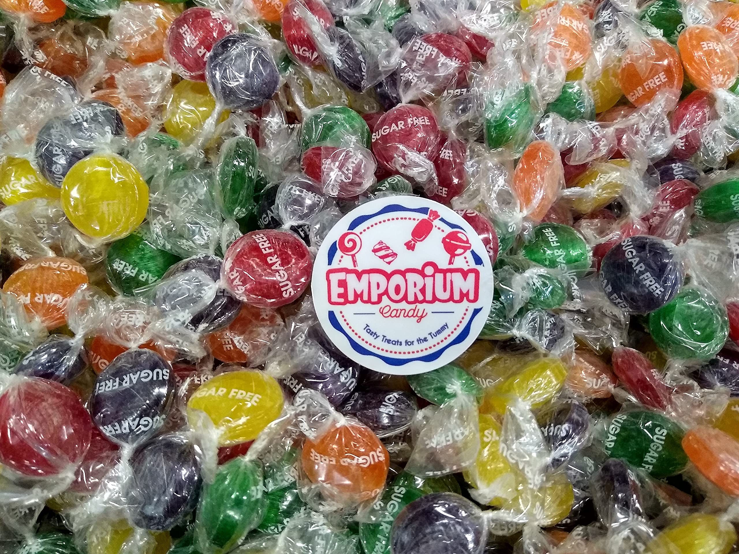 Amazon.com : Sugar Free Assorted Fruit Hard Candy Buttons - 5 lbs of ...