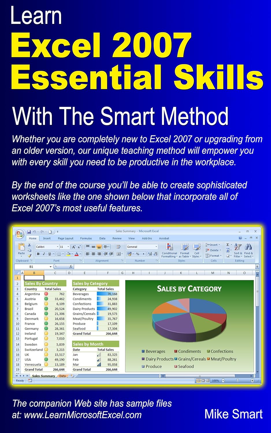 Amazon.co.jp: Learn Excel 2007 Essential Skills with The Smart Method: Courseware tutorial for ...