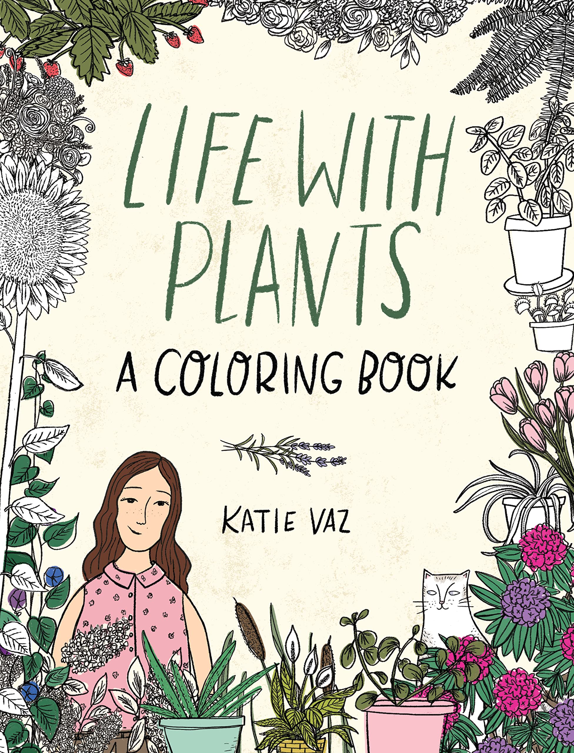 Amazon.com: Life with Plants: A Coloring Book: 9781524870744: Vaz, Katie: Books