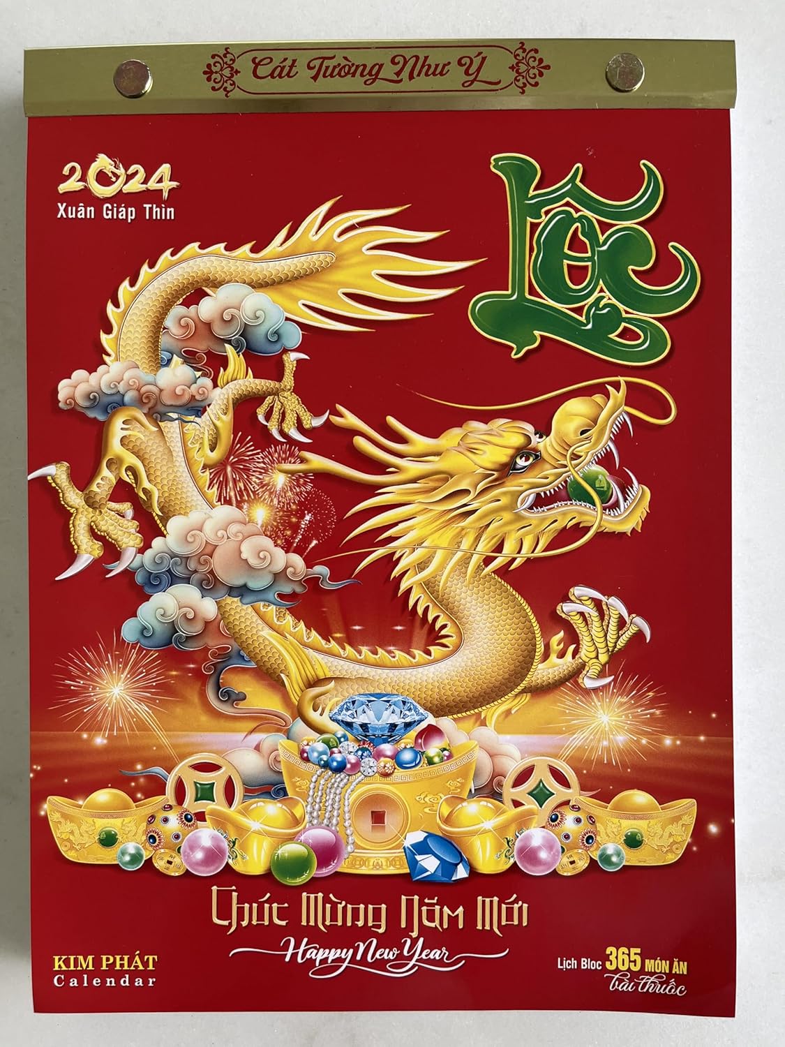 Amazon.com: Asian Vietnamese New Year Wall Mounted Daily Calendar Size ...