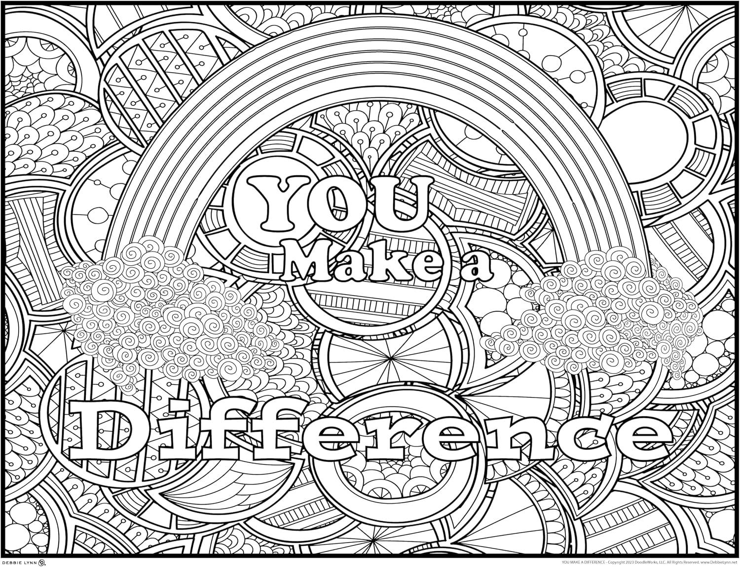 DEBBIE LYNN – El póster original para colorear jumbo. Enorme formato de ...