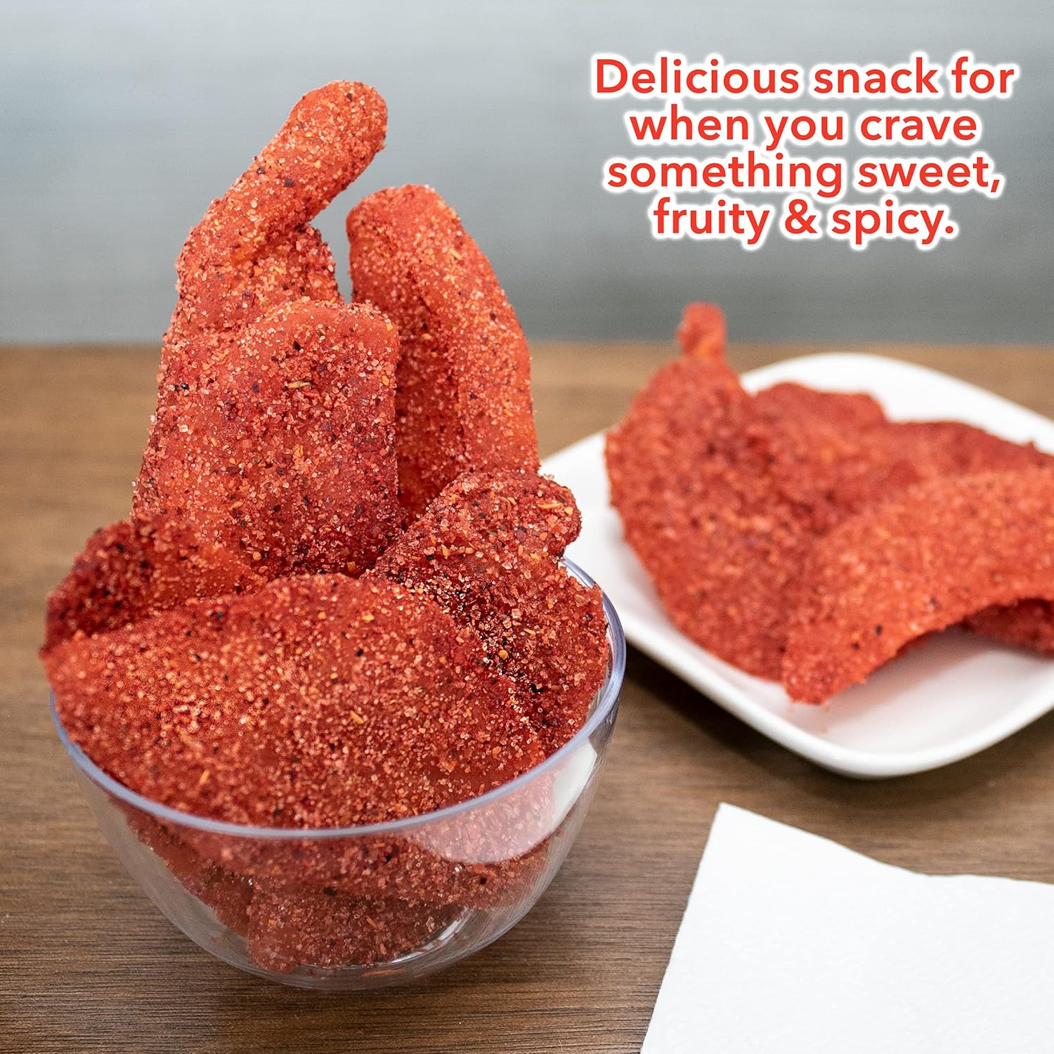 Balmoro Mango deshidratado picante (8.8 onzas), rodajas de fruta de ...