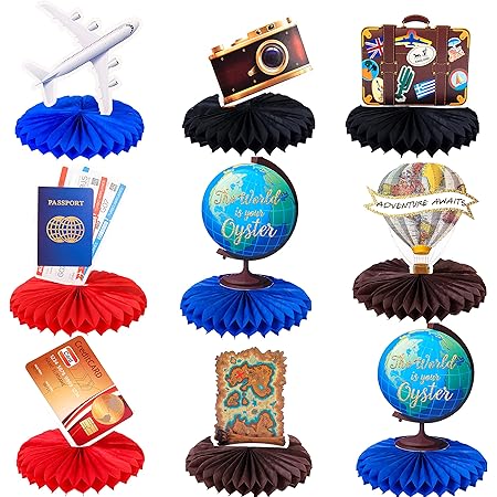 Amazon.com: Travel Theme Party Decorations Let The Adventure Begin ...
