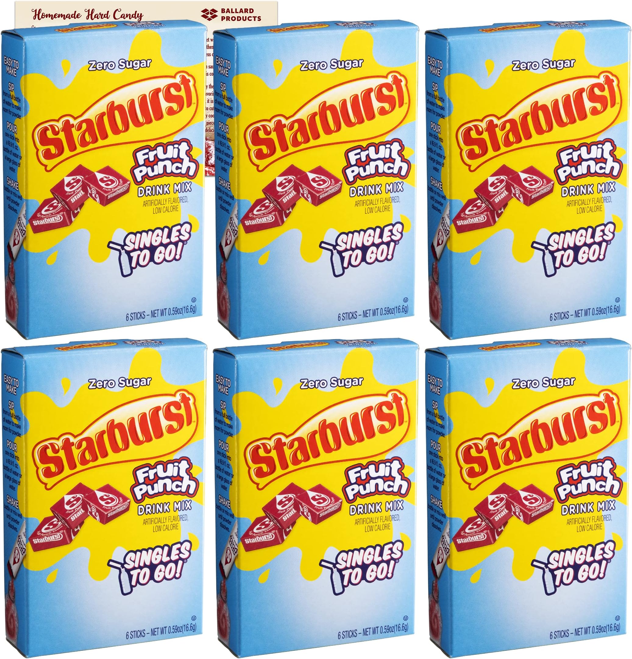 Amazon.com : Starburst Singles To Go Powdered Drink Mix, All Pink ...