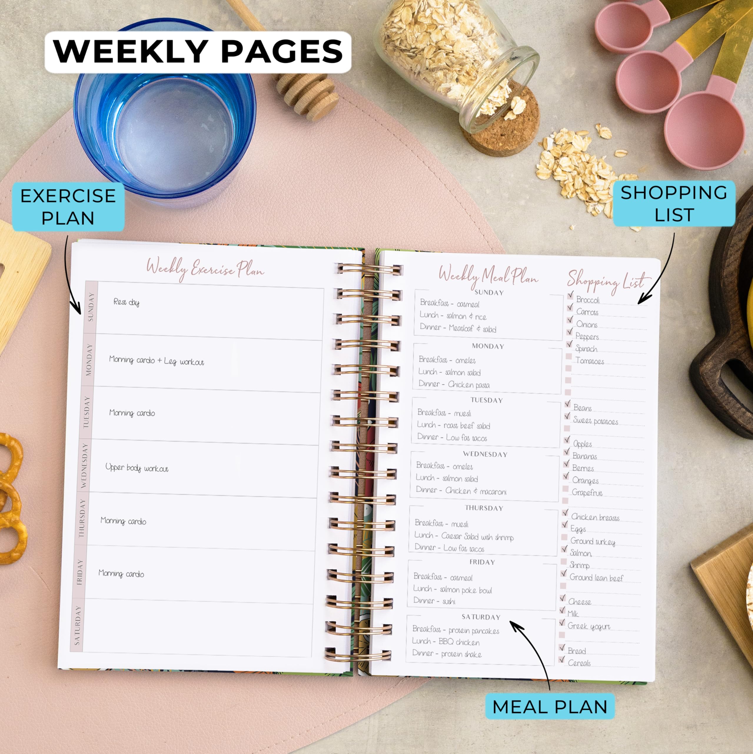 Snapklik.com : PLANBERRY Food Journal Premium Nutrition Planner Diet ...