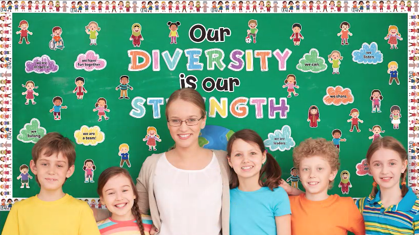 Bulletin Board Decor B1ykin 112Pcs Diversity Strength Bulletin Board ...