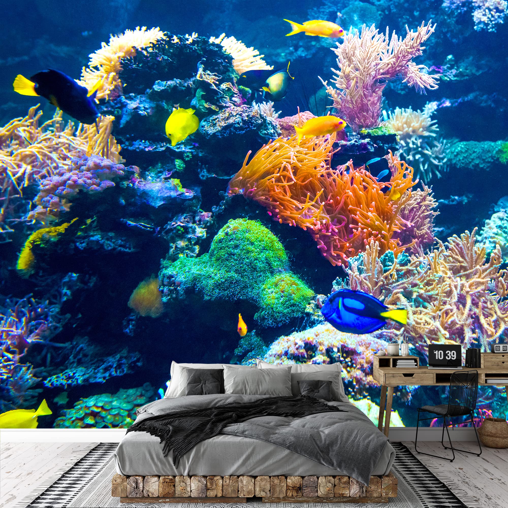 Amazon.com: wall26 Removable Wall Sticker/Wall Mural Coral Reef Anemone ...