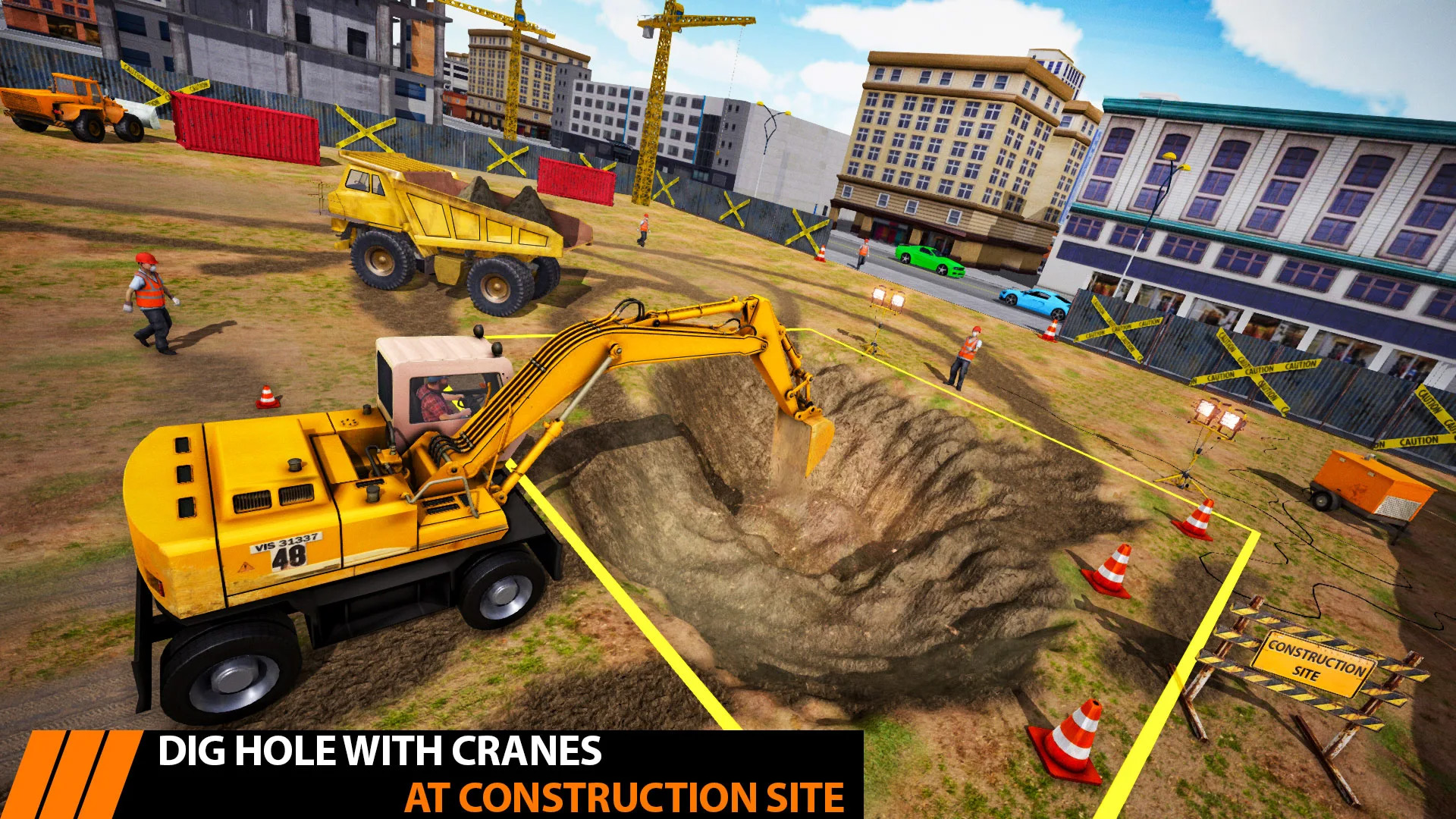 City Excavator Construction Simulator House Building Game - App on ...