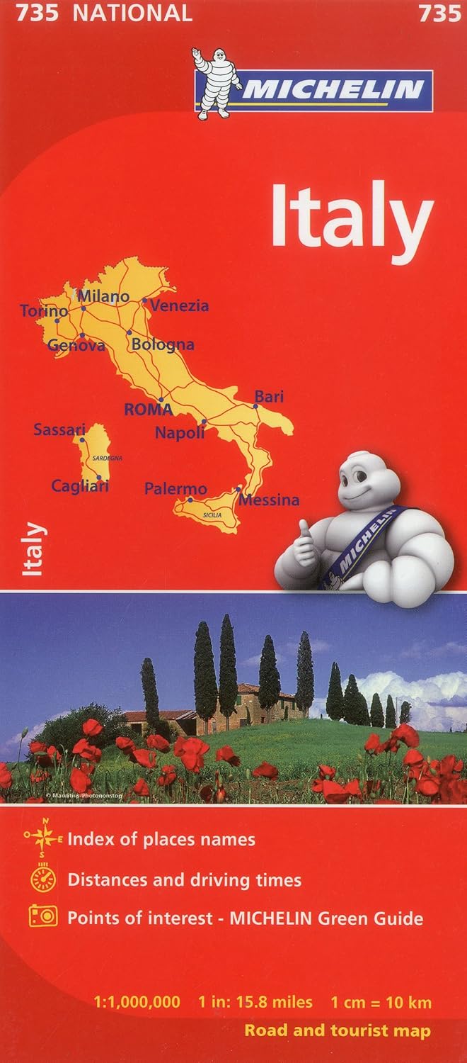 Michelin Italy Map 735 (Maps/Country (Michelin)) (Italian, English ...