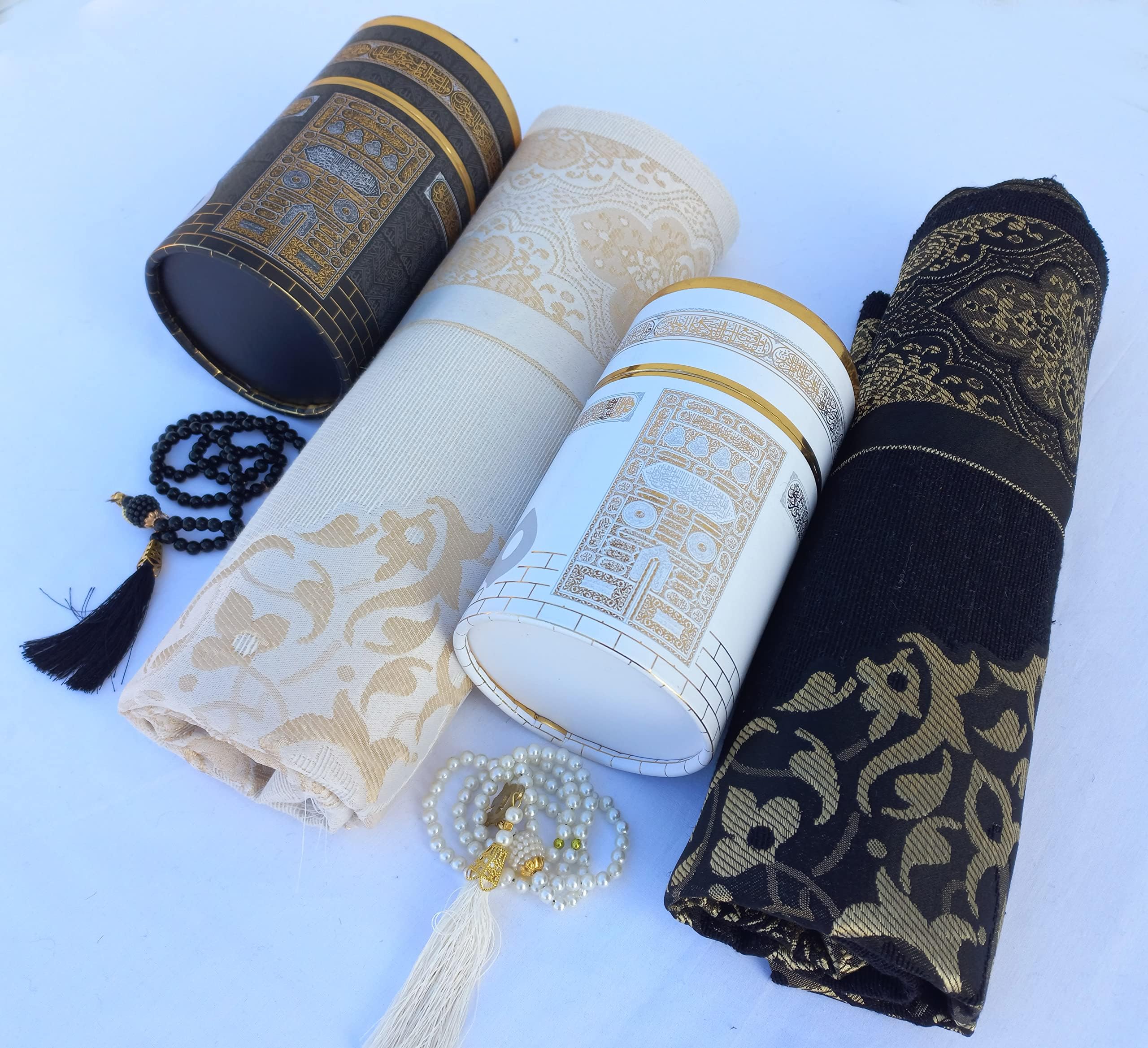 Muslim Prayer Mat and Tasbih in Kaaba Design Gift Box | Rug | Tasbeeh ...