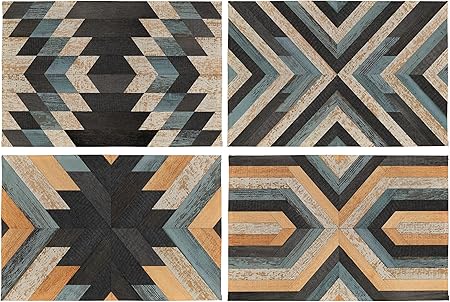 Amazon.com: GICHUGI Retro Western Placemats Set of 4, Western Table ...