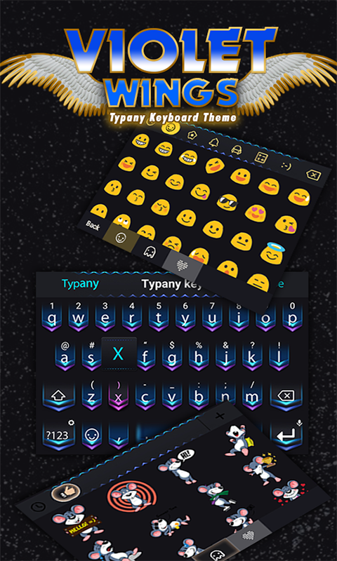 Violet Wings Theme&Emoji Keyboard - App on the Amazon Appstore