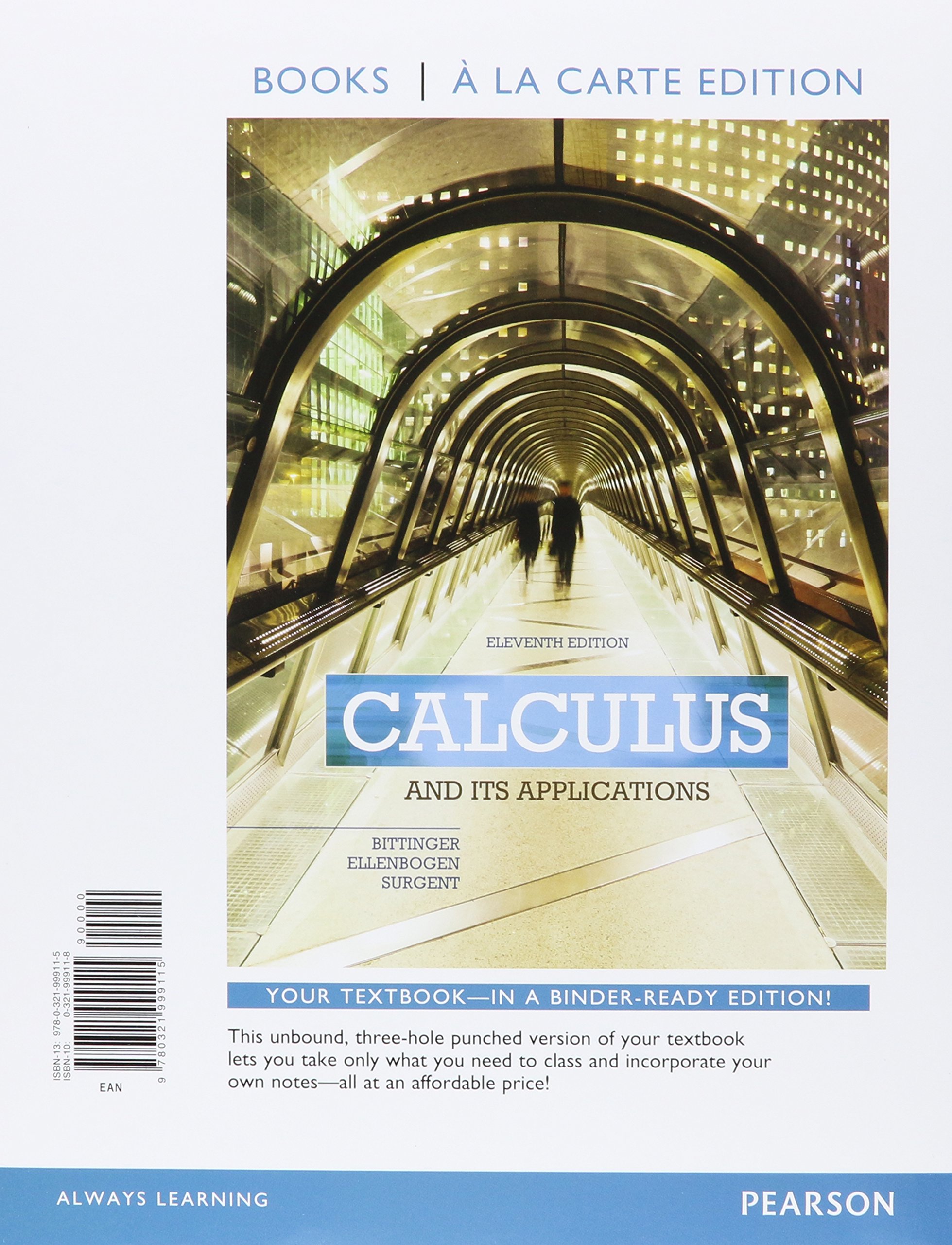 Calculus and Its Applications, Books a la Carte Edition: Bittinger ...