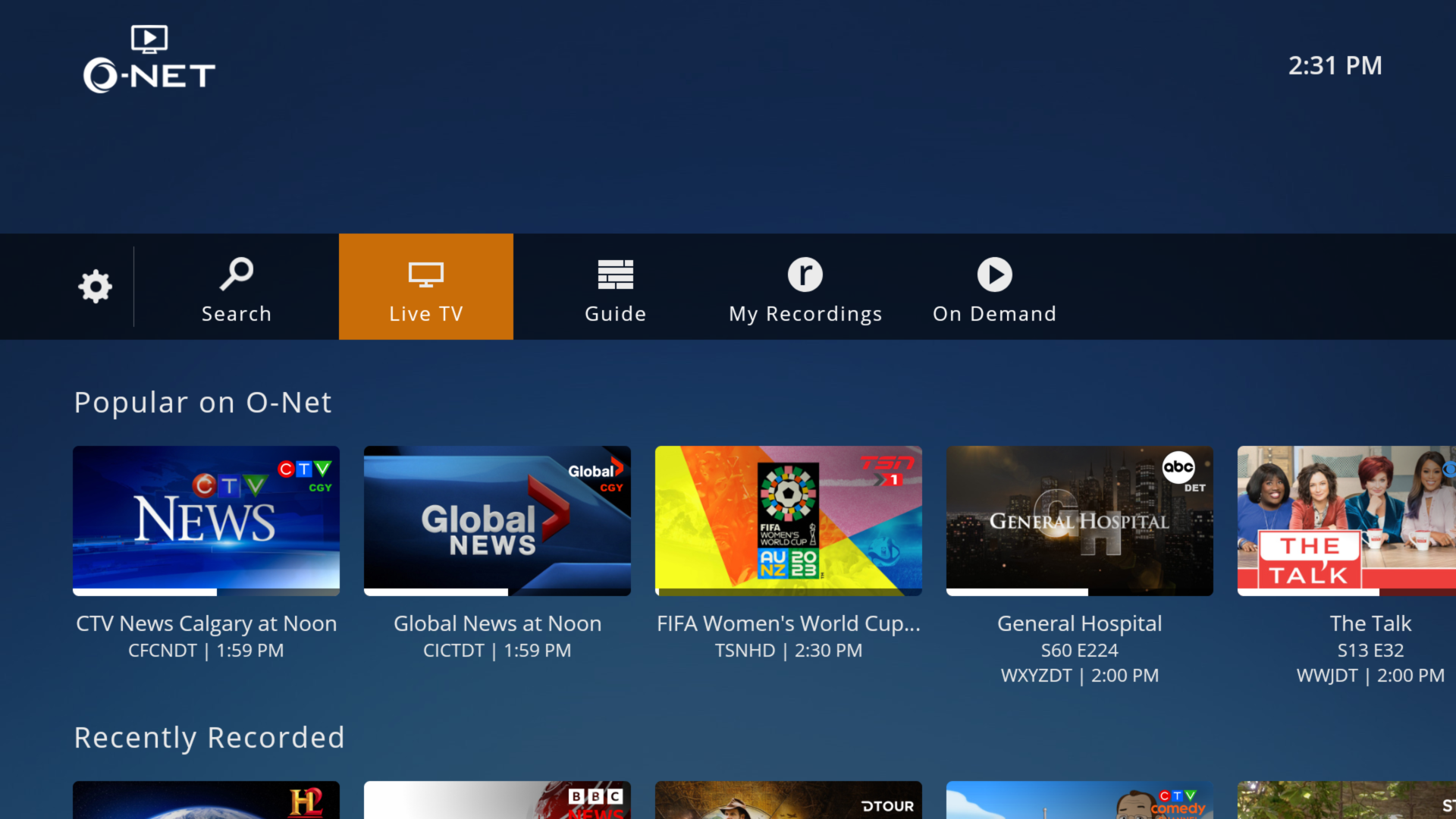 O-NET TV - App on Amazon Appstore