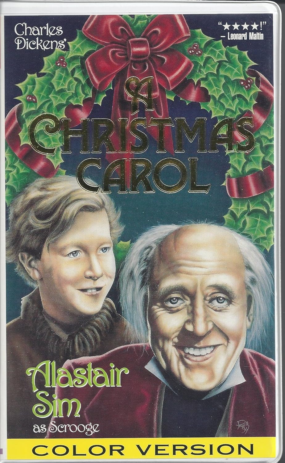 Amazon.com: A Christmas Carol (Colorized) [VHS] : Alastair Sim ...