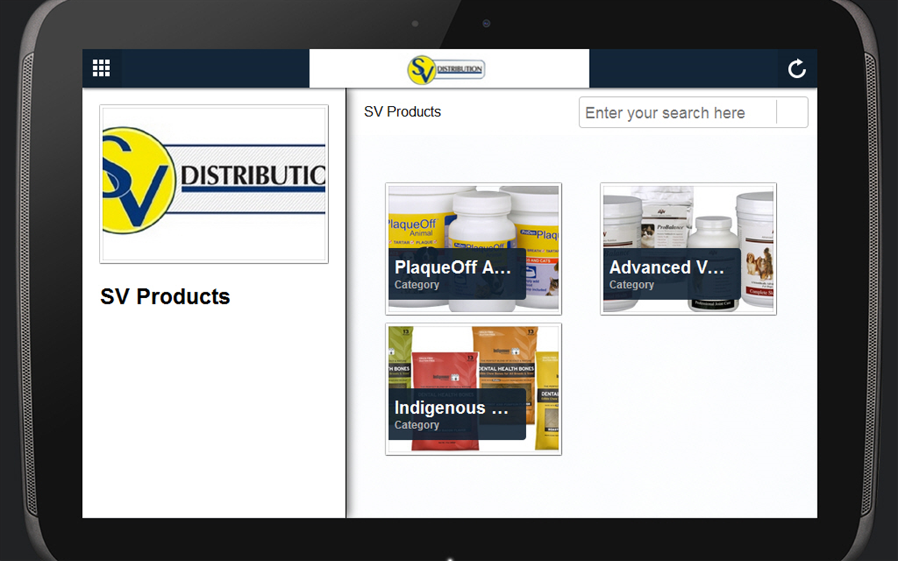 Aplicación SV Distribution en Amazon Appstore