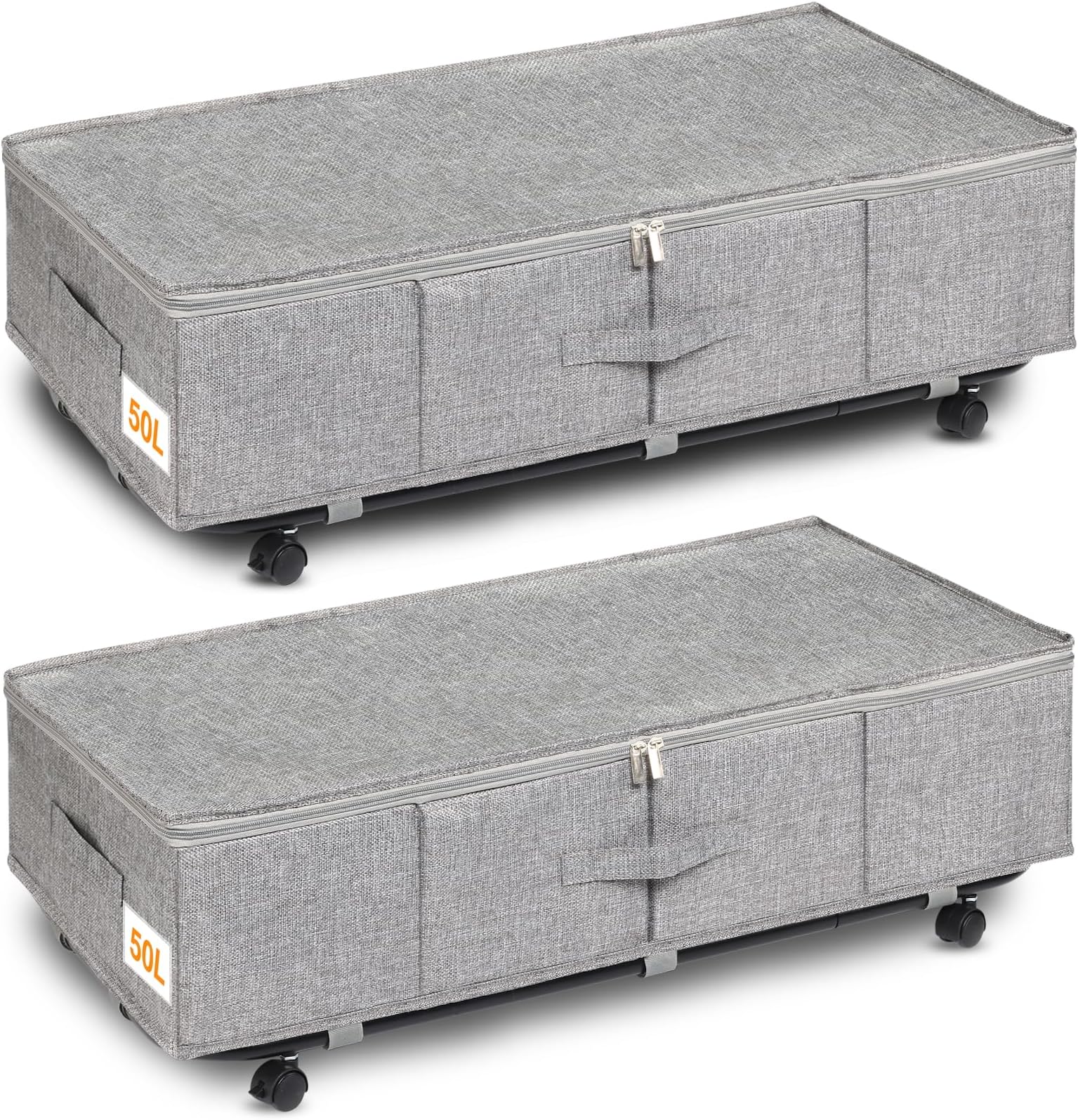 Muddy Hands Pack of 2 - Large Clear Plastic Storage Boxes with Lids ...