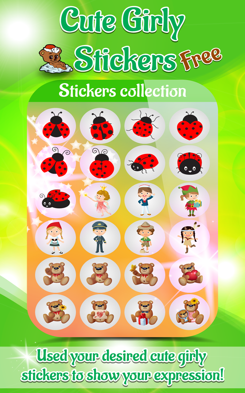 Cute girly stickers free - App on Amazon Appstore