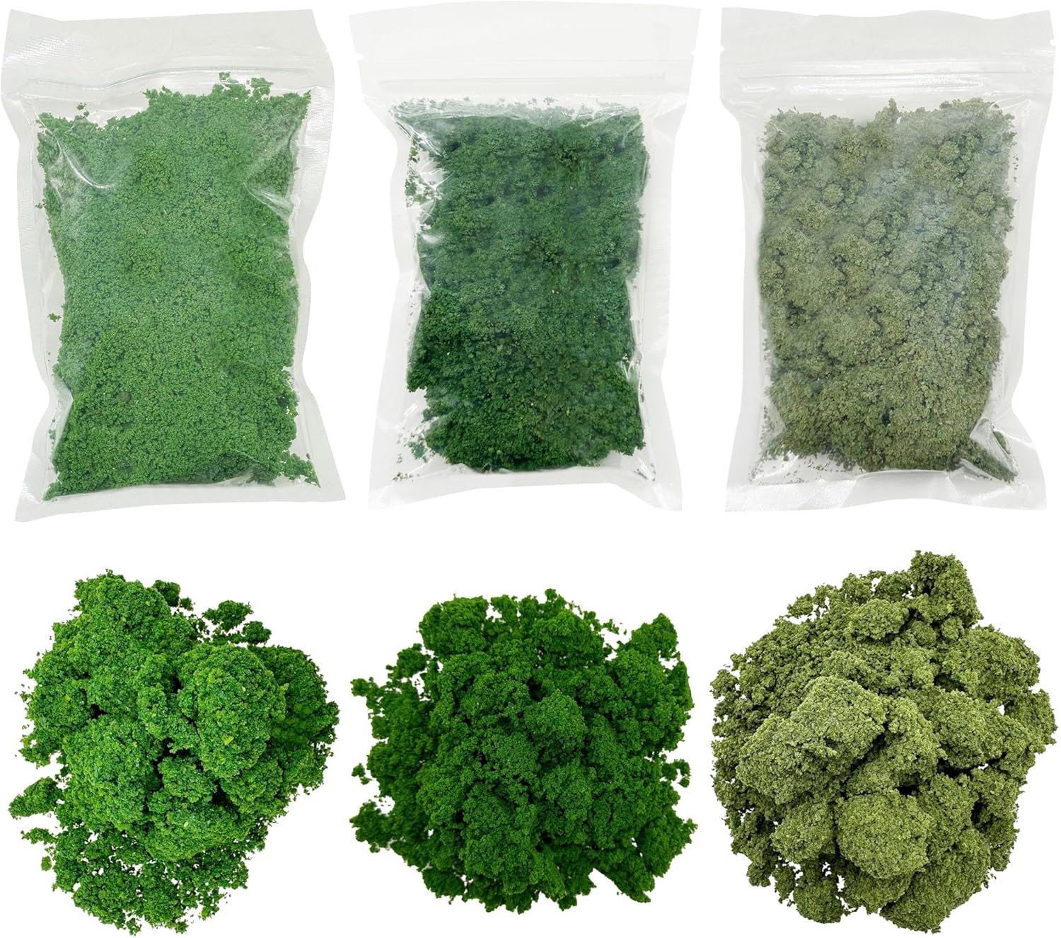 Amazon.com: Woohome 3 Color Tree Powder for DIY Model Trees Basing ...