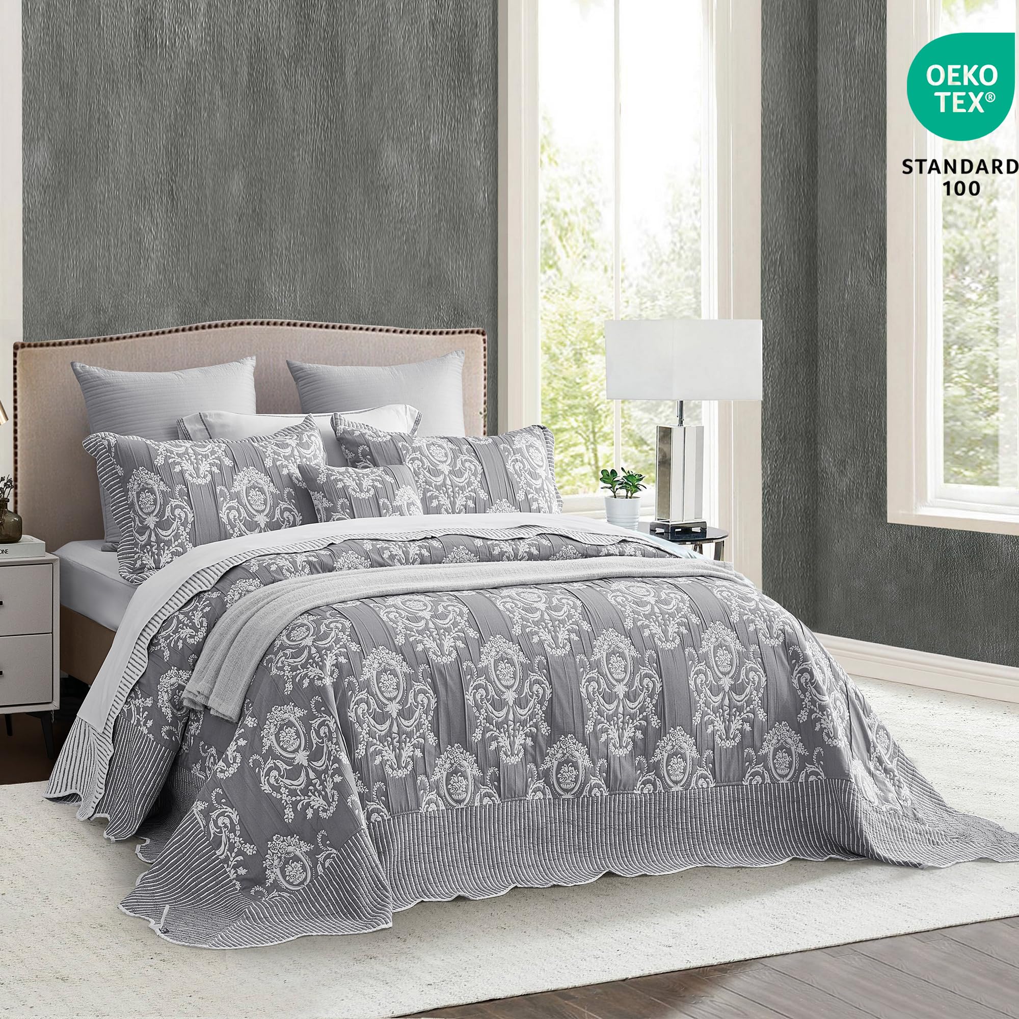 King Size Comforters Clearance HZ & HY Oversized King Bedspread 138x122 ...