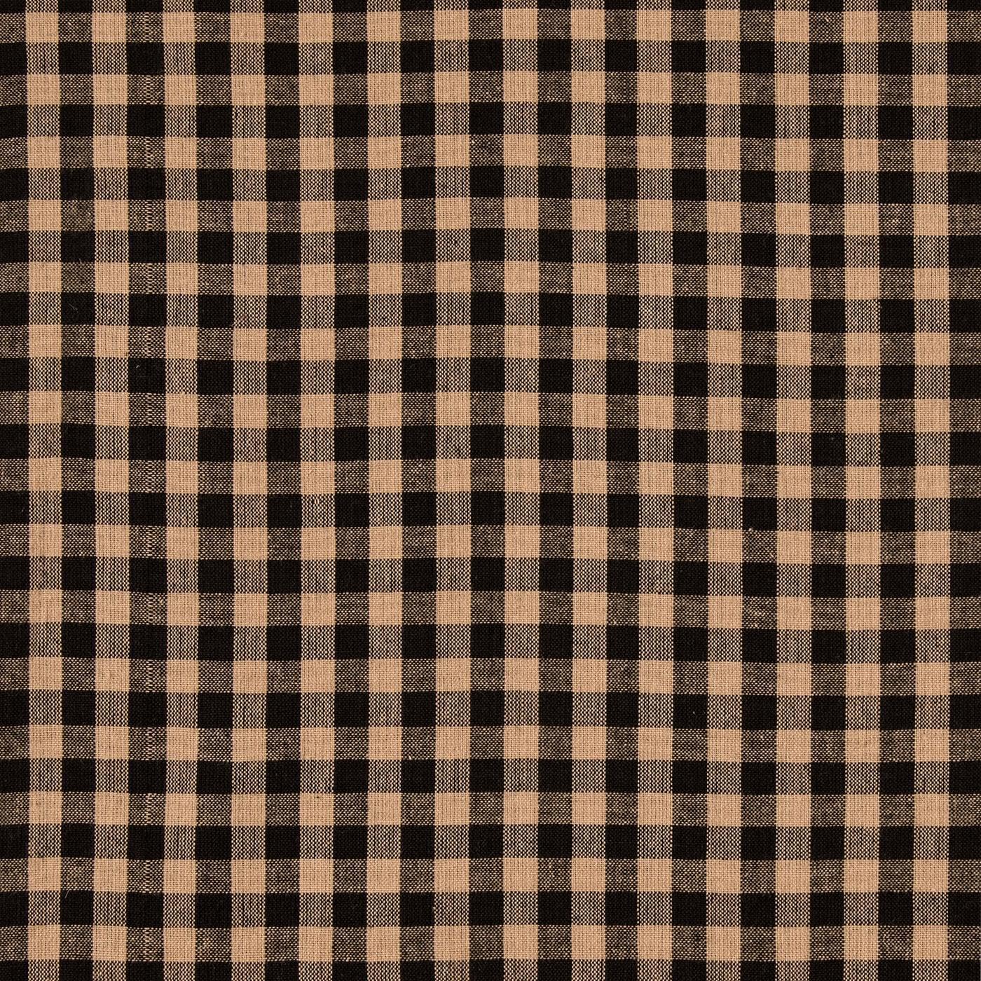 Amazon.com: Checkered-Print-Fabric (Black & Tan Gingham, 3 Yards ...