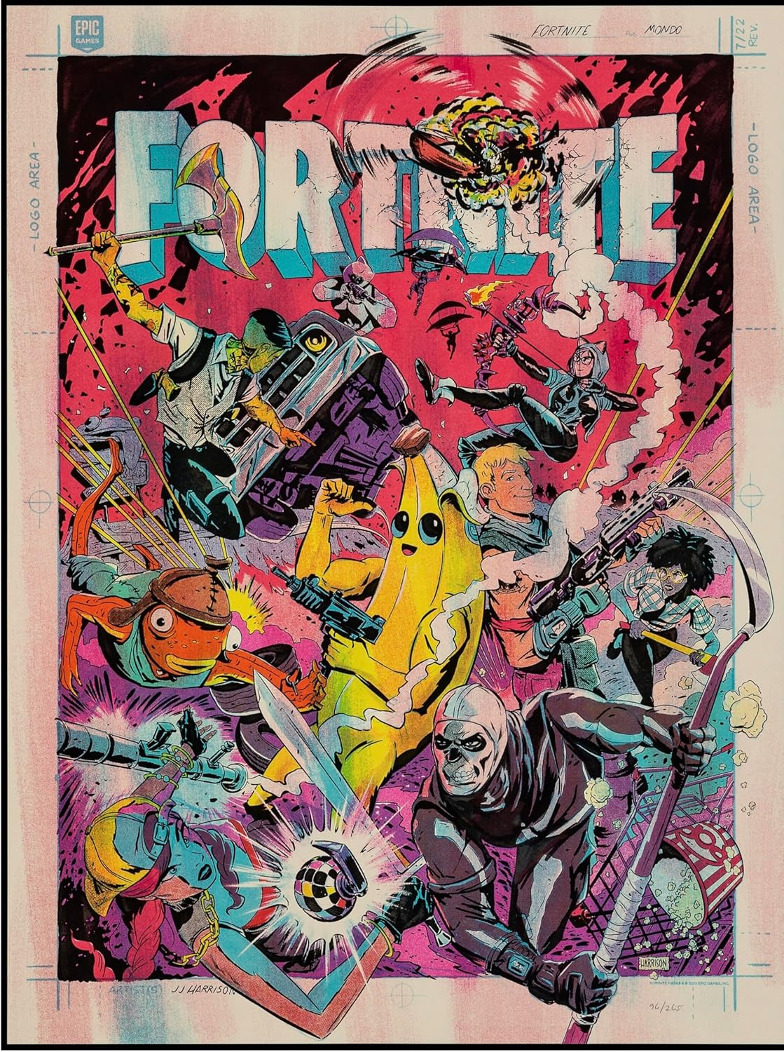 SUCCESS STORY Poster FORTNITE Affiche film, Vintage, Déco murale (40X60 ...