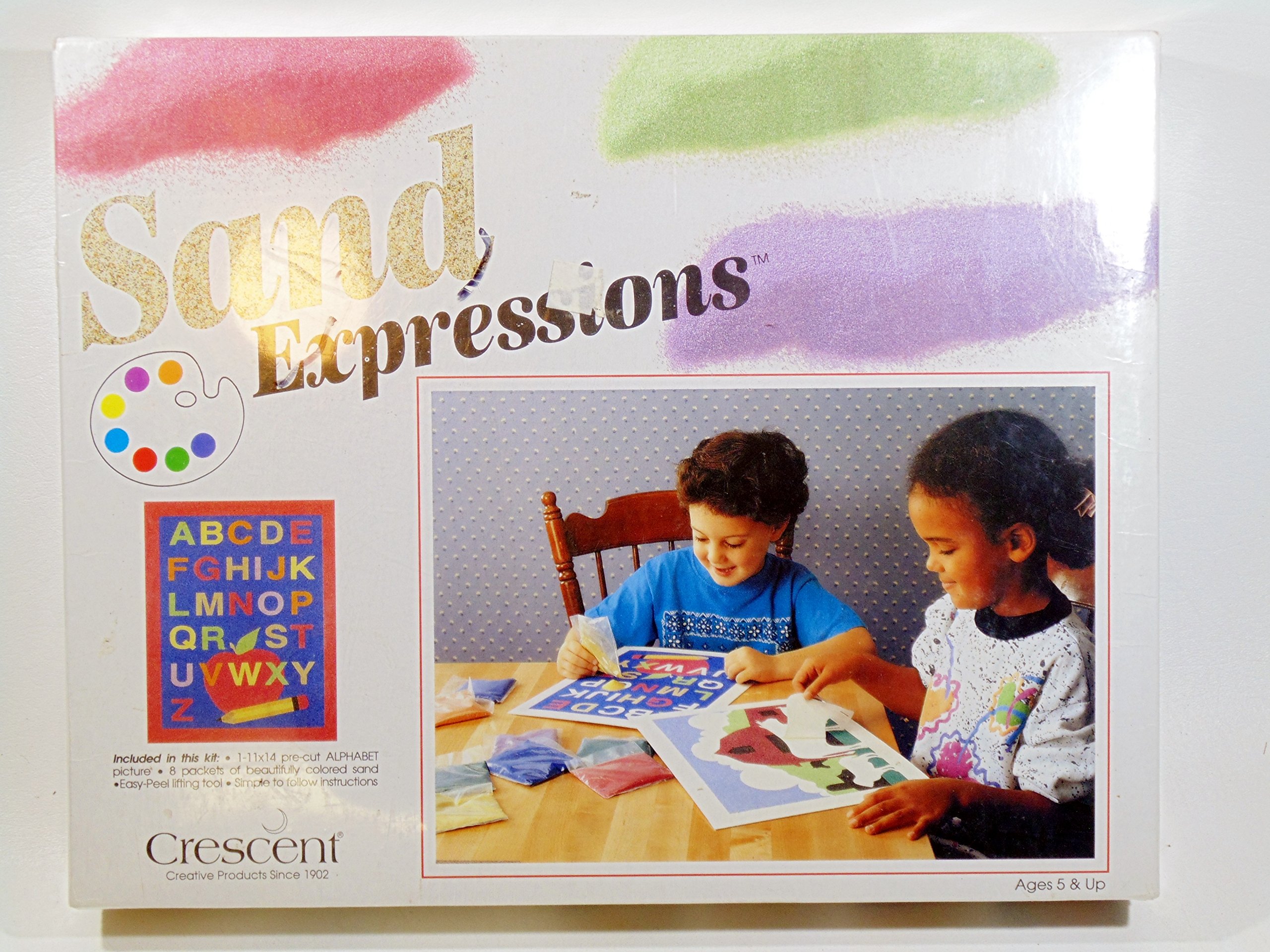 Amazon.com: Sand Expressions- pre-cut Alphabet Picture, Colored Sand ...